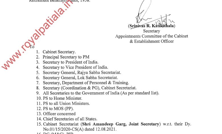 Senior IAS officer Ajay Kumar Bhalla gets one year extension - Royal ... Senior IAS officer Ajay Kumar Bhalla gets one year extension - Royal ...
